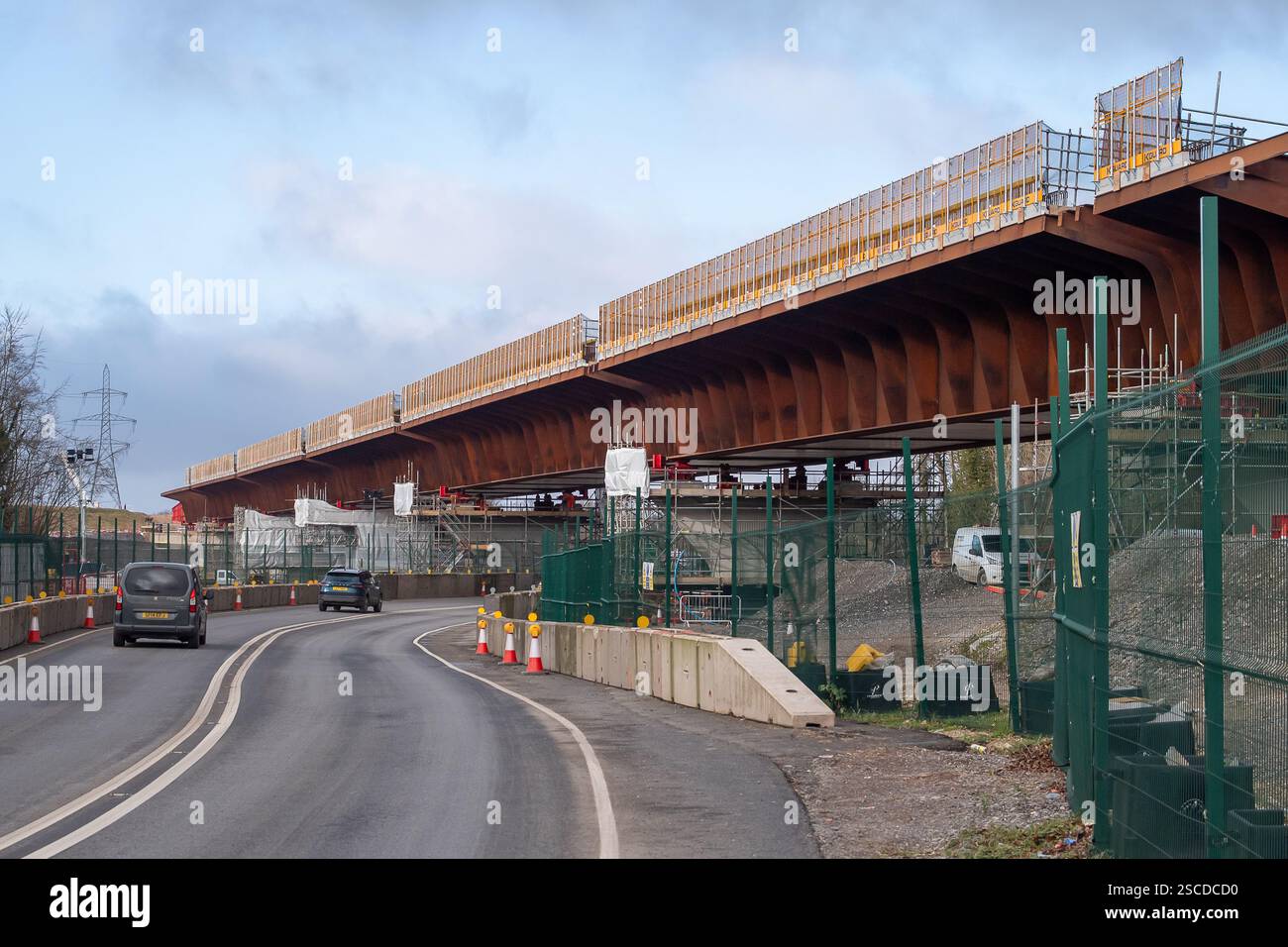 Wendover, UK. 6th February, 2025. As construction of the High Speed 2 ...