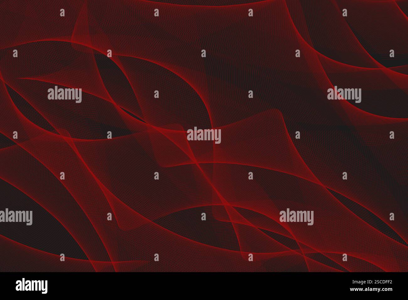 Dynamic red wave patterns hi-res stock photography and images - Alamy