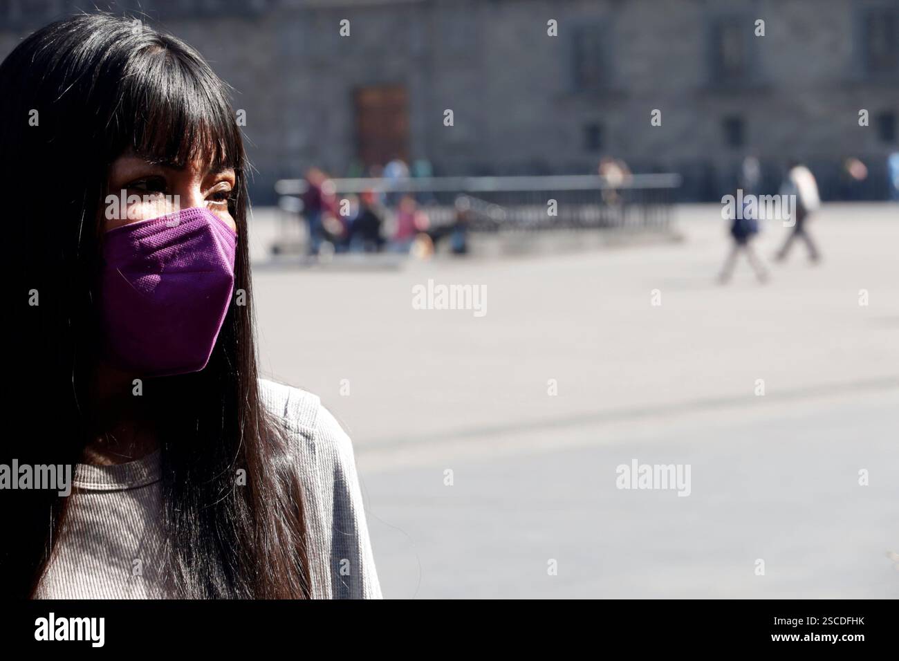 Saxophonist Maria Elena Rios was interviewed by the media in the main ...