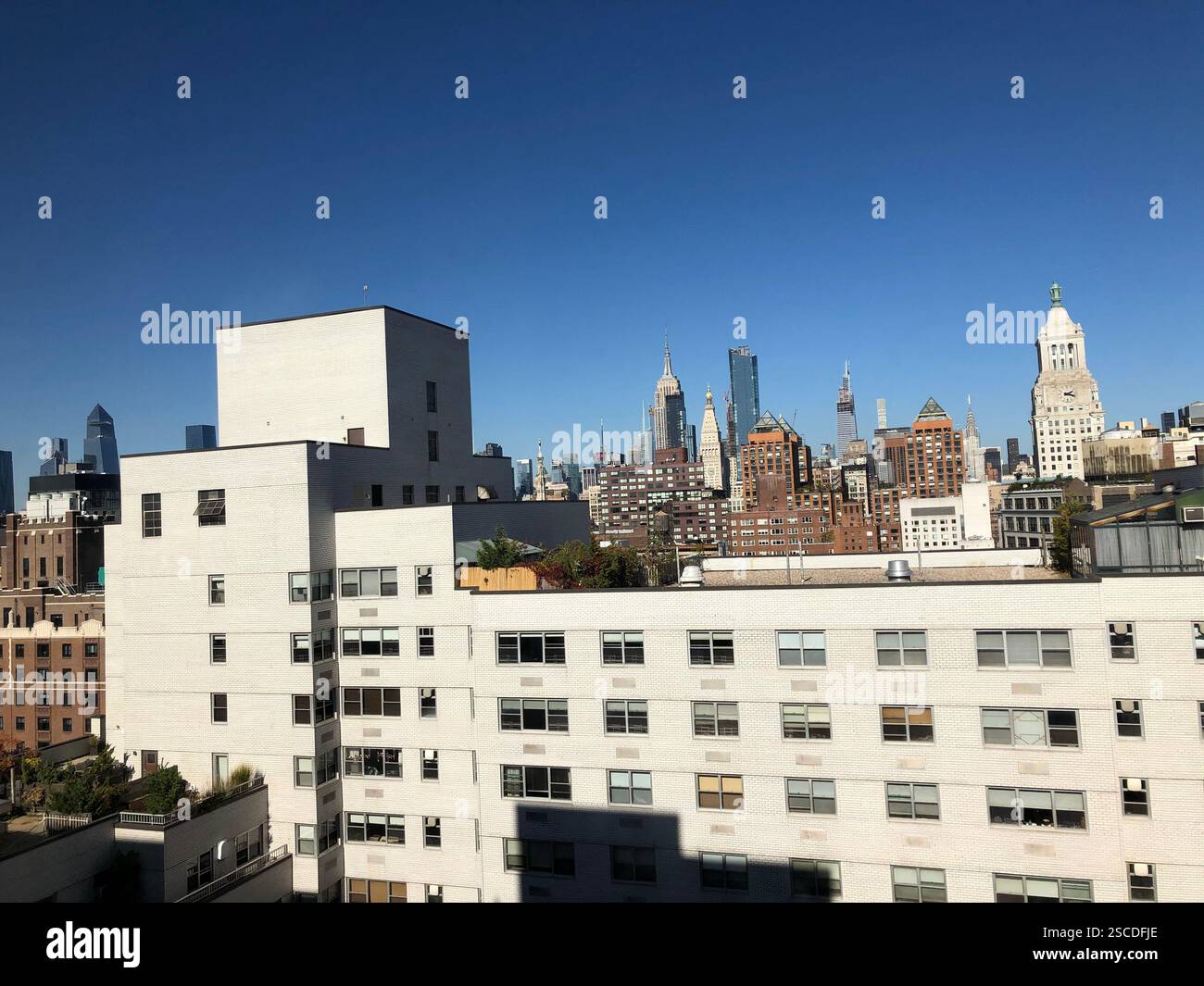 New York City skyline featuring the Empire State Building, Metropolitan ...