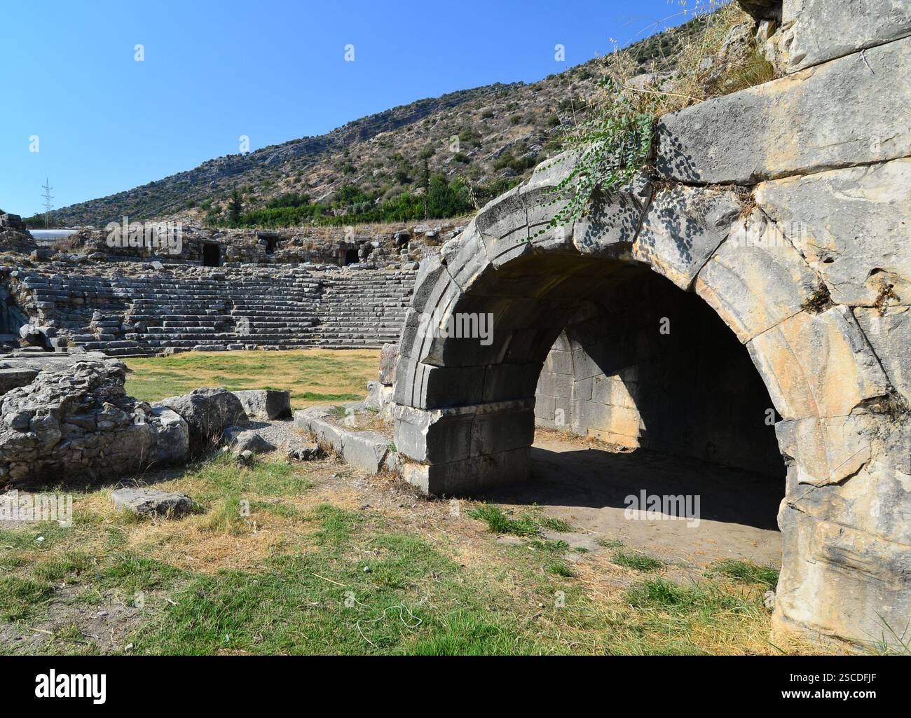 The ancient city of Limyra, located in Finike, Antalya, Turkey, is one ...