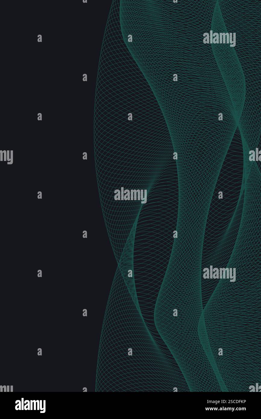 Dynamic wavy lines creating visual depth and interest Stock Photo - Alamy