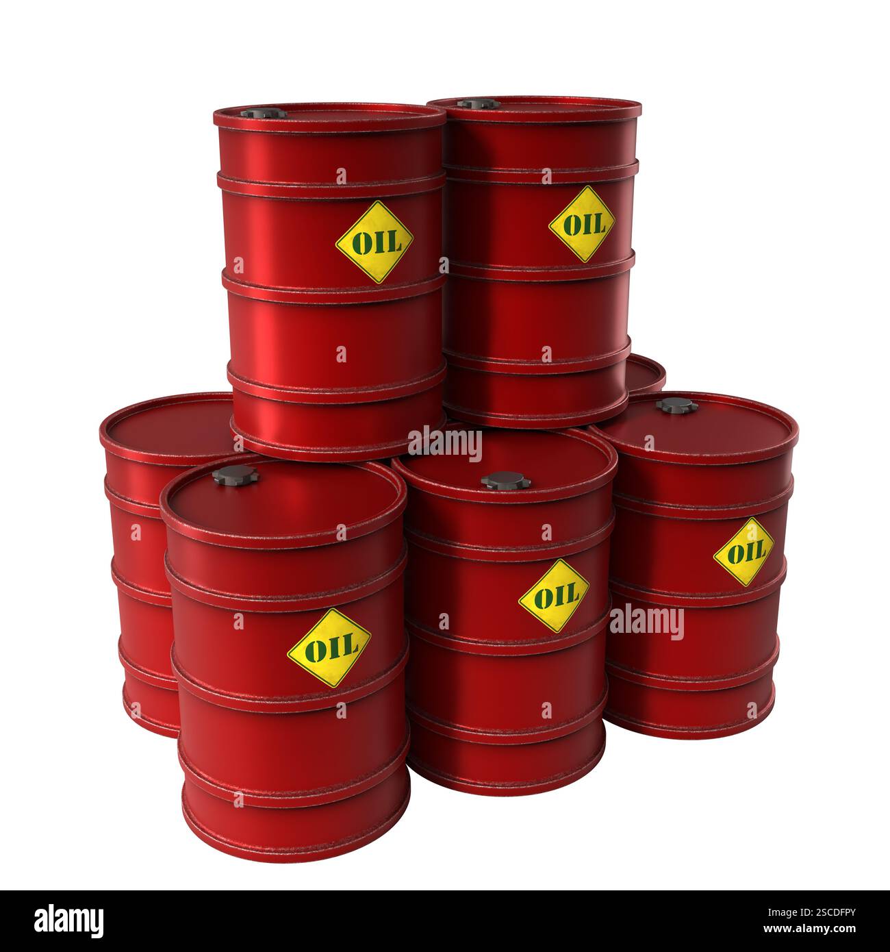 Old scratched Oil Drums isolated on white Stock Photo - Alamy