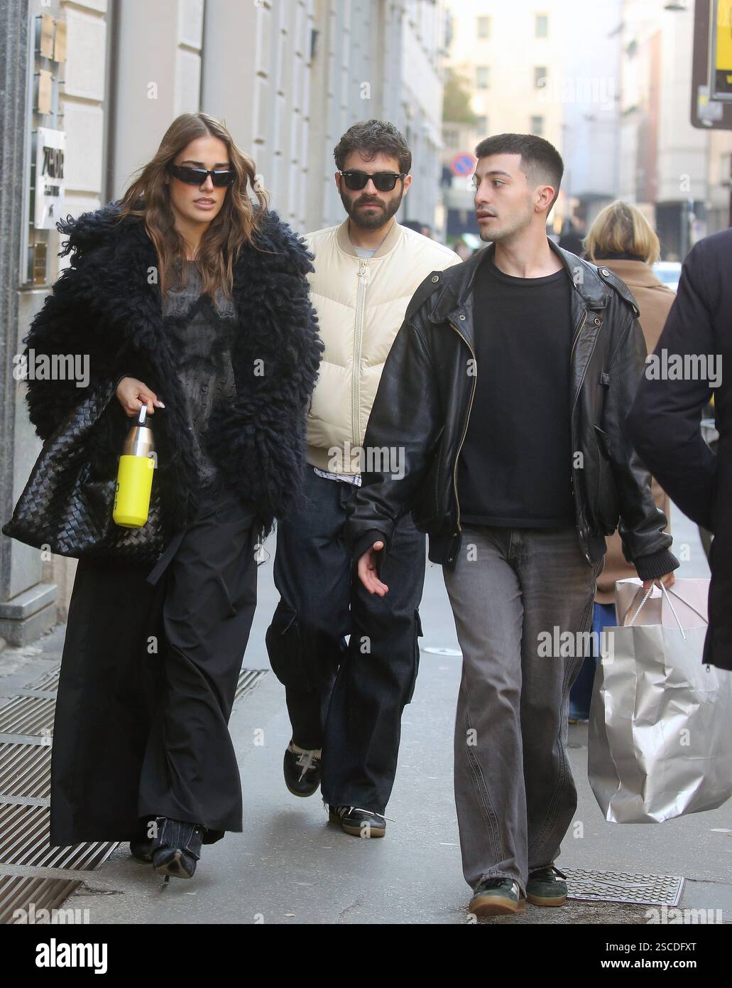 Milan, It. 06th Feb, 2025. Singer Clara walking in via Montenapoleone ...
