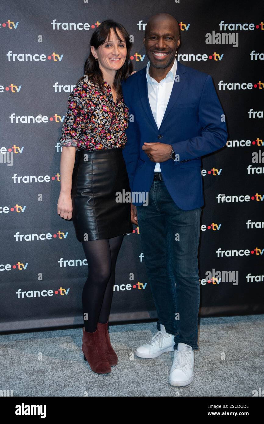 Paris, France. 06th Feb, 2025. Mathilde Terrier and Anicet Mbida attending the 40th anniversary ...