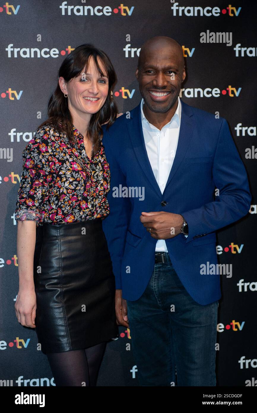 Paris, France. 06th Feb, 2025. Mathilde Terrier and Anicet Mbida attending the 40th anniversary ...