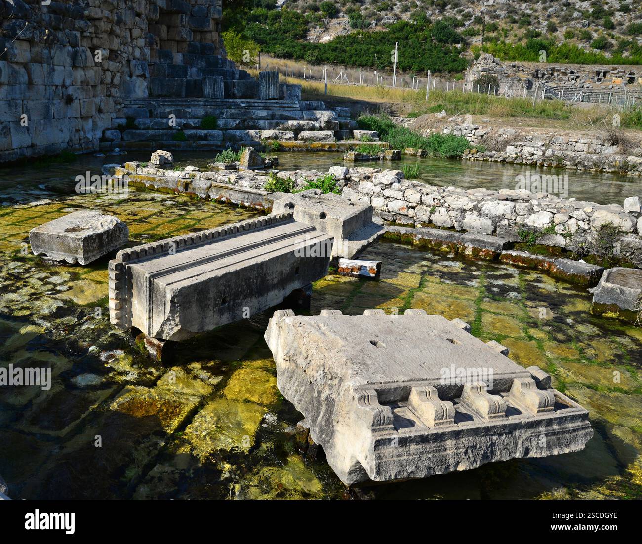 The ancient city of Limyra, located in Finike, Antalya, Turkey, is one ...