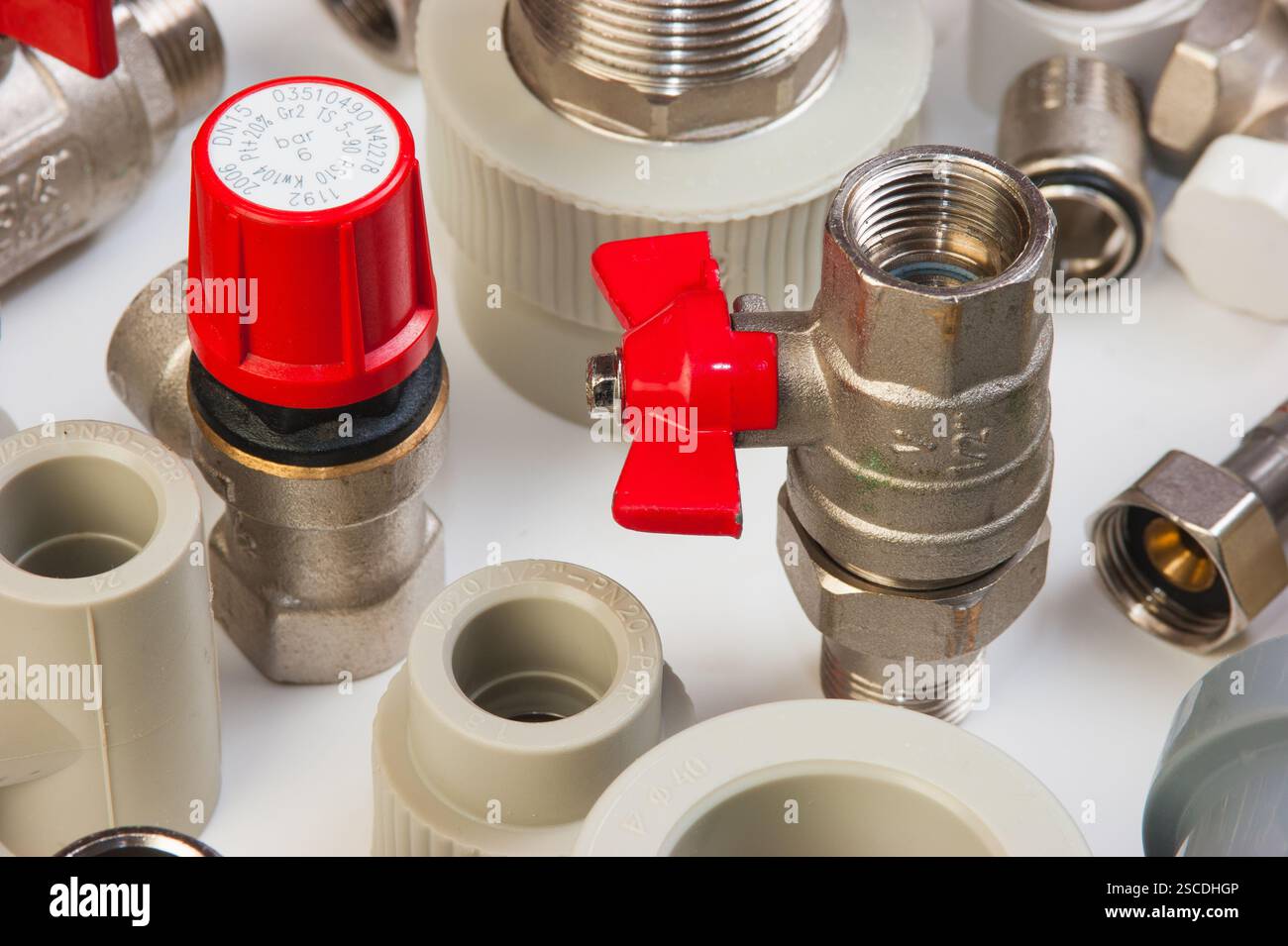 Plumbing fixtures and piping parts Stock Photo - Alamy