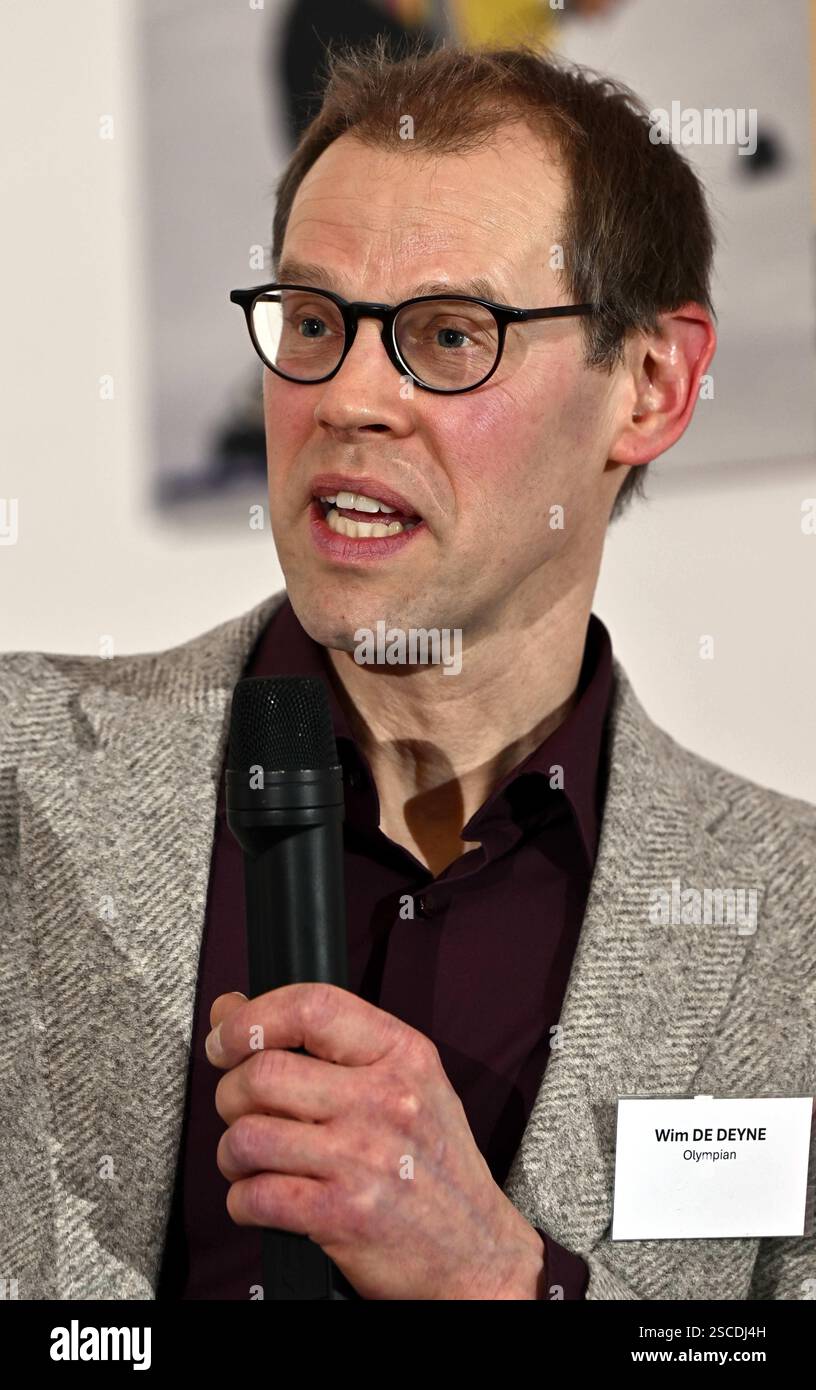 Wim De Deyne pictured during a press conference 'One Year To Go: Road ...