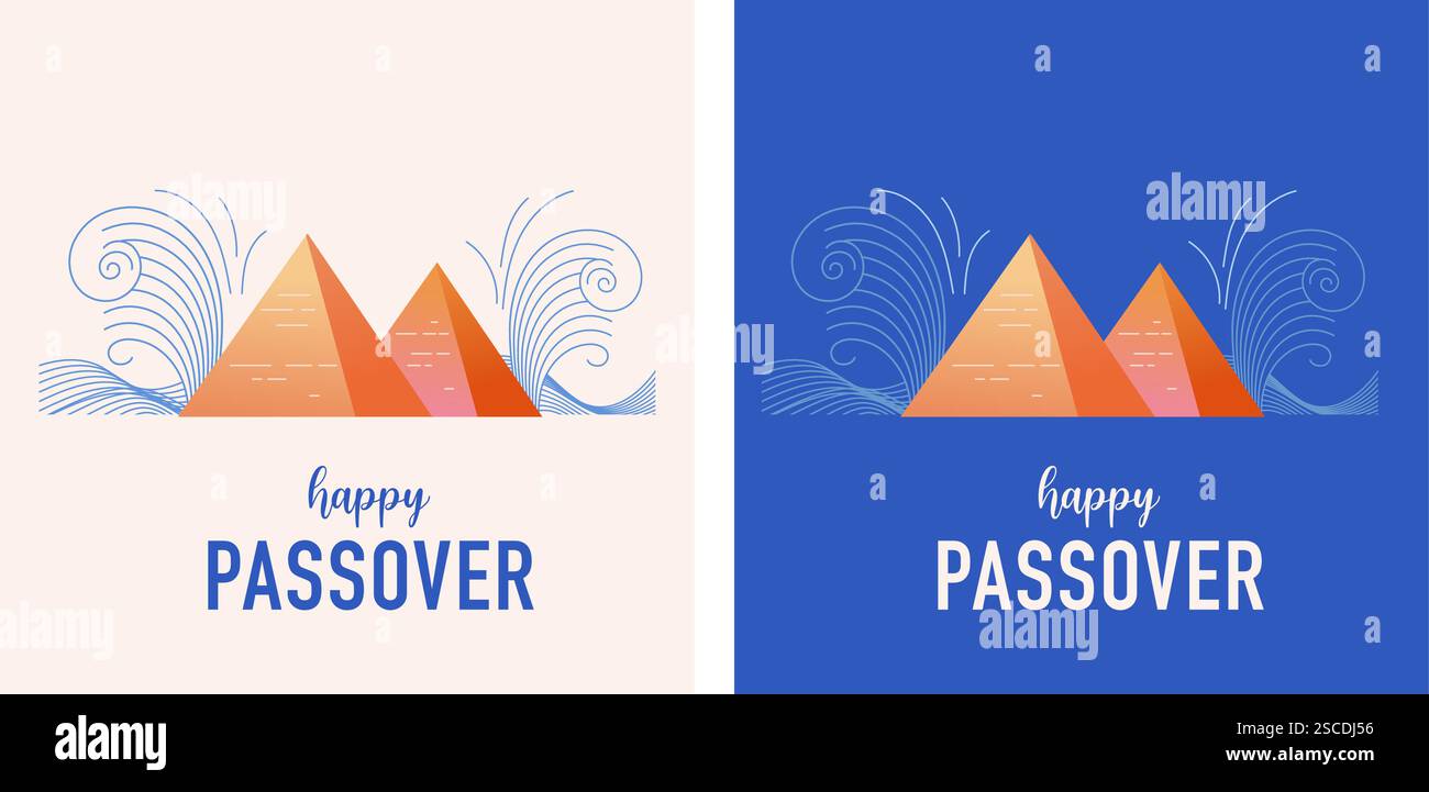 Happy Passover background, banner and poster design. Geometrical modern ...