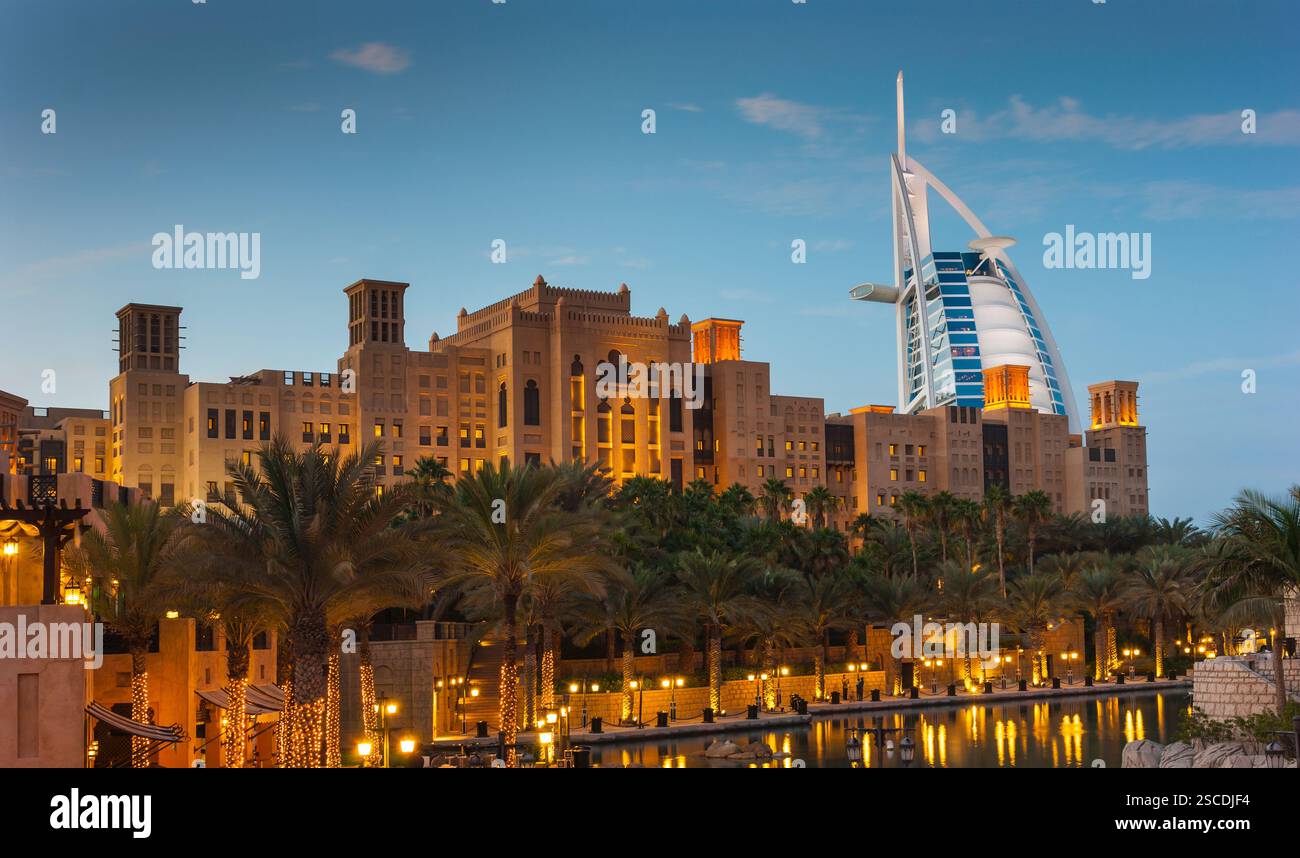 DUBAI, UAE - NOVEMBER 15: View of the hotel Burj Al Arab from Souk ...