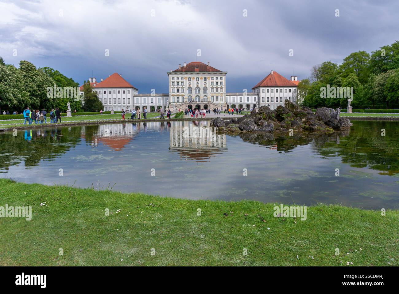 Munich, Germany, Scenic Wide Angle View, Crowd people, Tourists ...