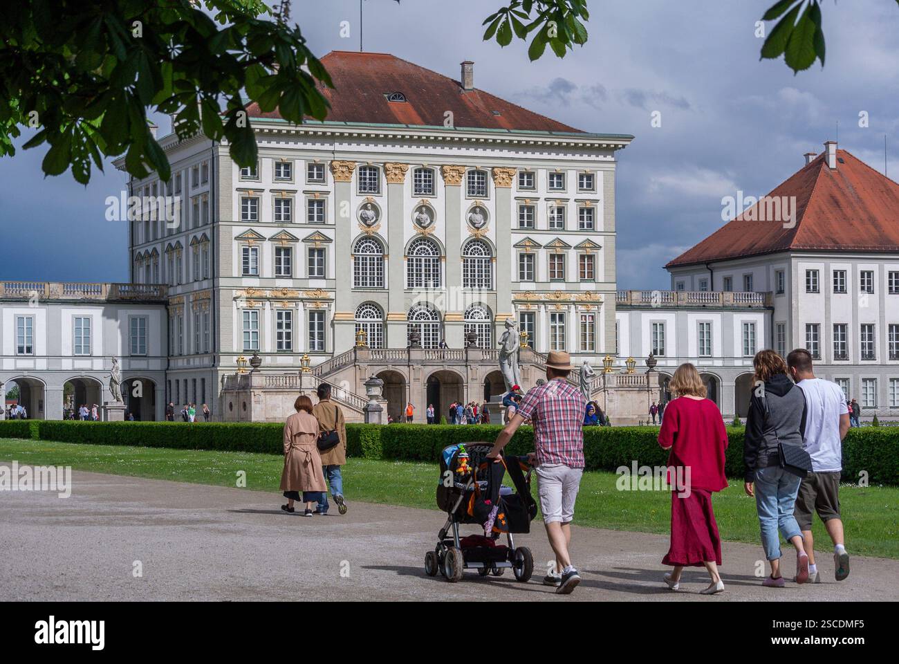 Munich, Germany, Crowd people, Tourists, Walking, Visiting, Urban Park ...