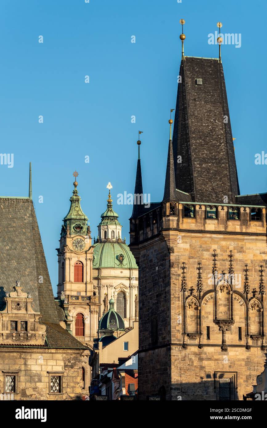 Mala Strana Bridge Tower (Malostranska mostecka vez), gothic gateway ...