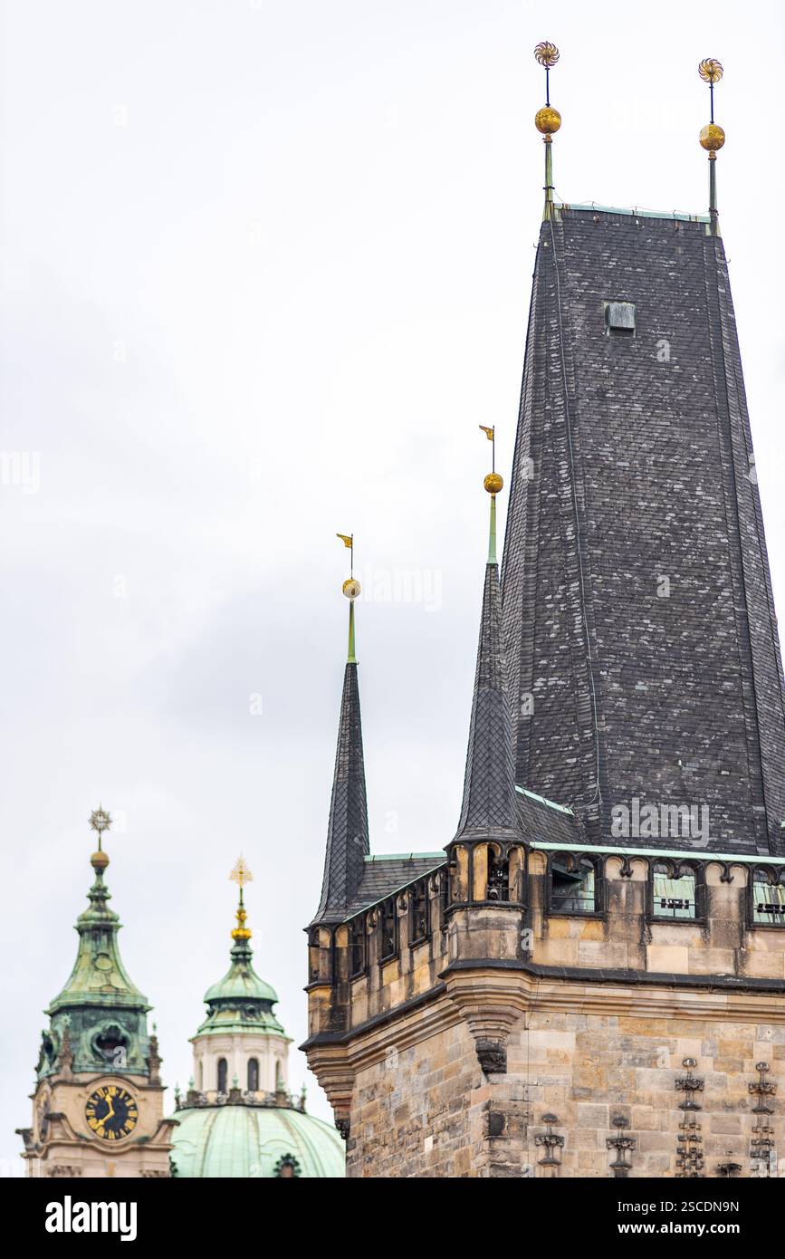 Mala Strana Bridge Tower (Malostranska mostecka vez), gothic gateway ...