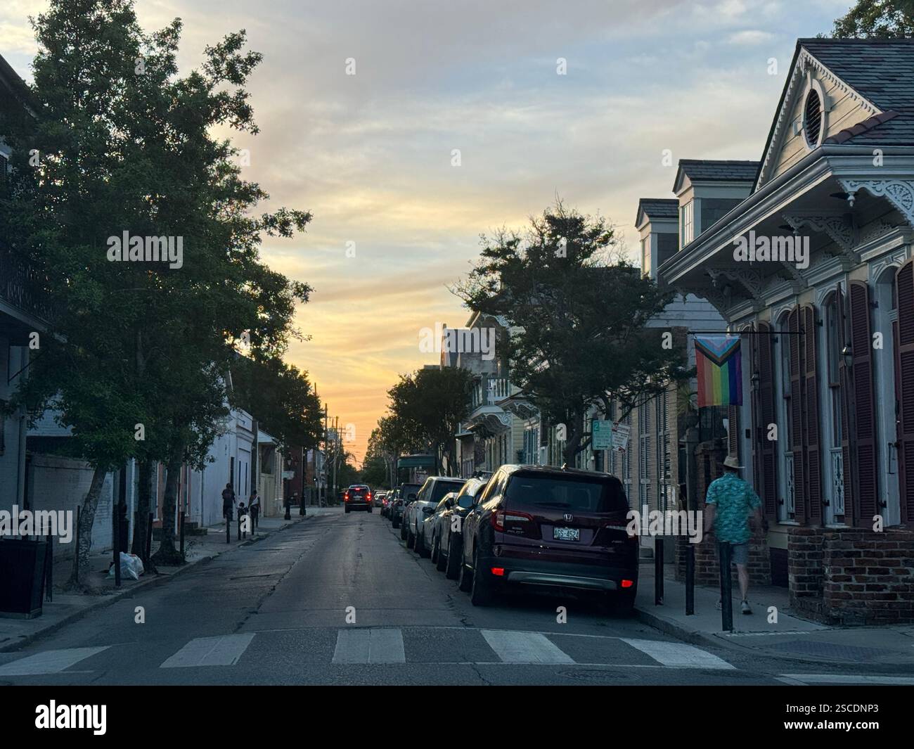 Street scene in the French Quarter, New Orleans, showcasing historic ...