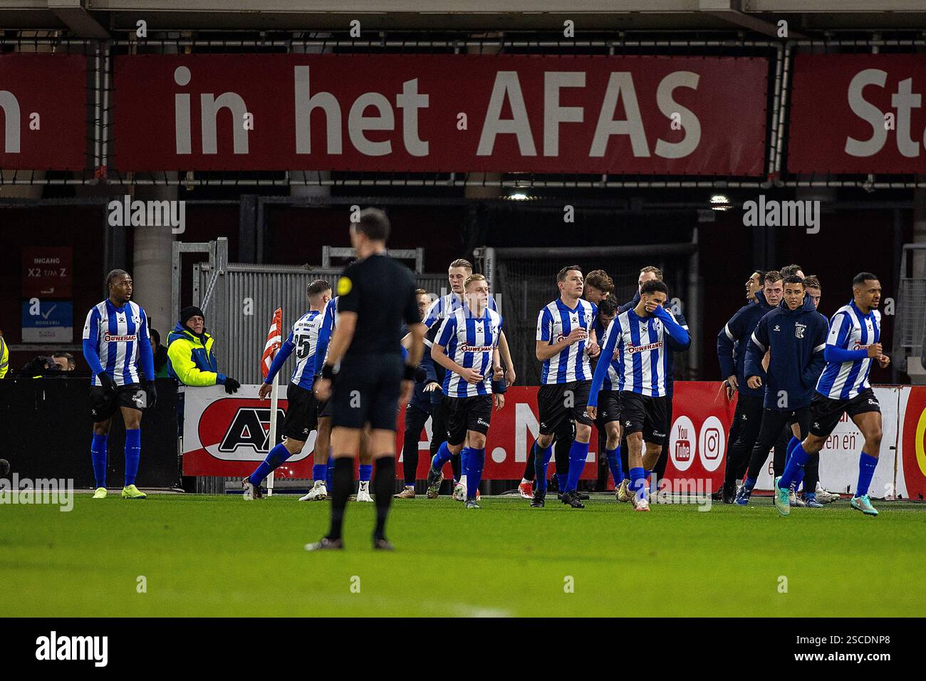 Alkmaar, Netherlands. 06th Feb, 2025. ALKMAAR - 06-02-2025, AFAS Stadium. Dutch cup Football ...