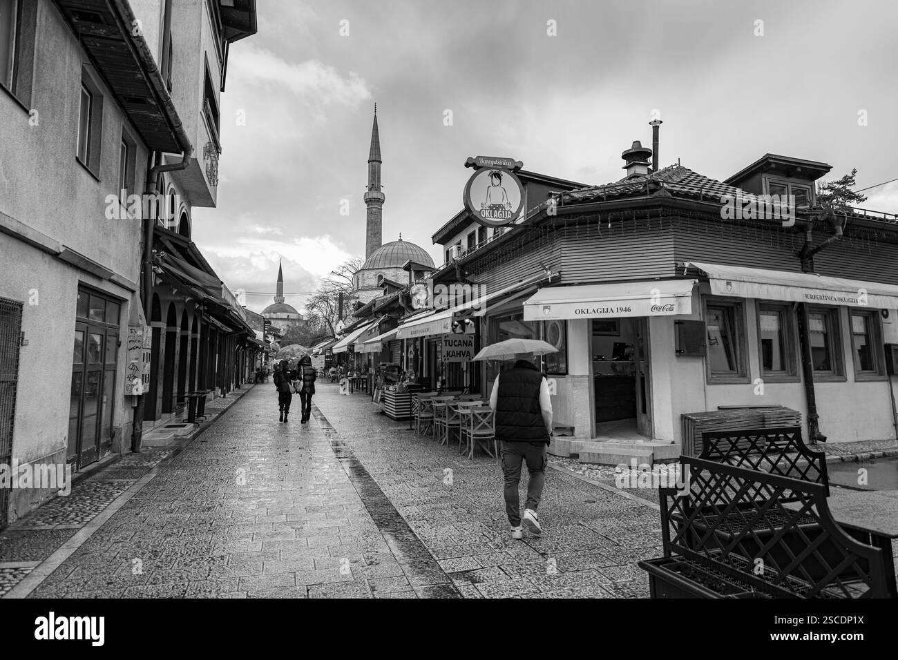 Sarajevo - BiH - 10 FEB 2024: Bascarsija is Sarajevo's old bazaar and ...
