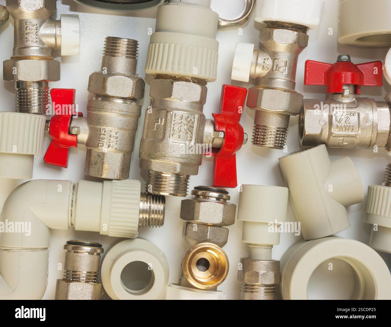 Plumbing fixtures and piping parts Stock Photo - Alamy