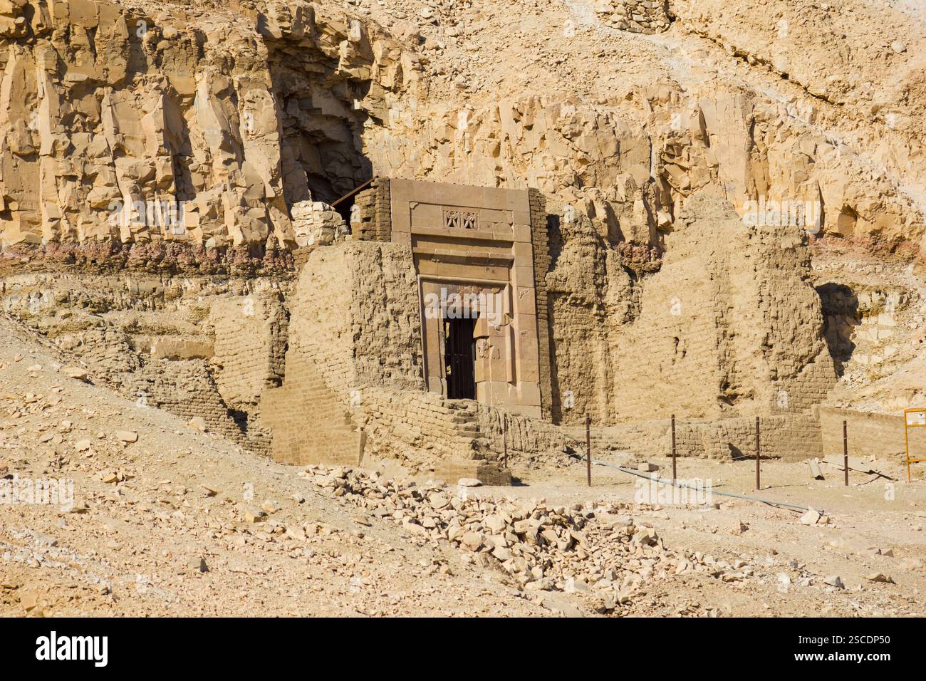 Archaeological excavations in Egypt on the Nile in Luxor Stock Photo ...