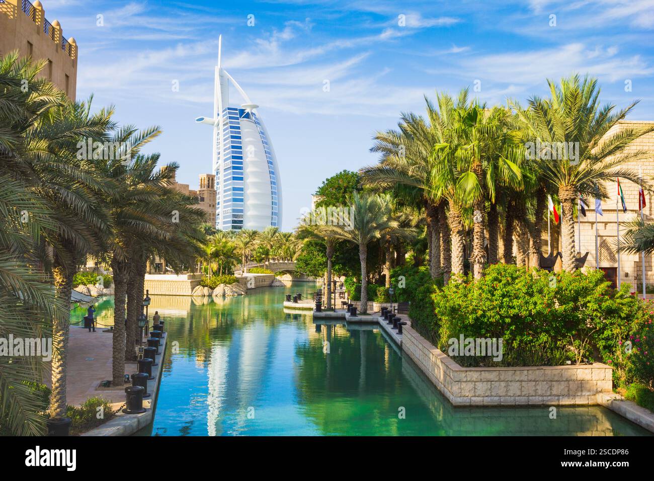 DUBAI, UAE - NOVEMBER 15: View of the hotel Burj Al Arab from Souk ...