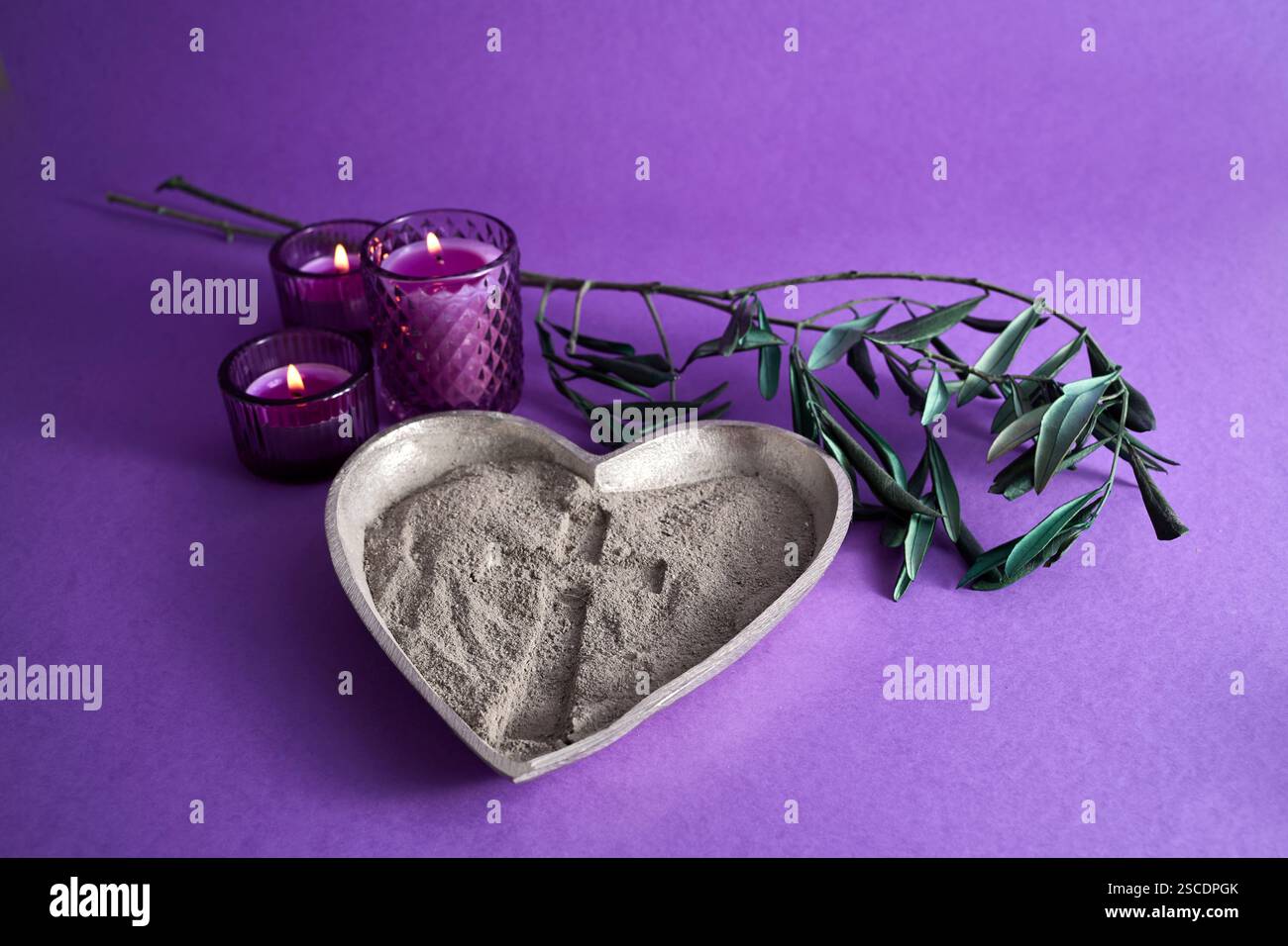 Ash Wednesday Symbolism. Tranquil Heart Stock Photo - Alamy