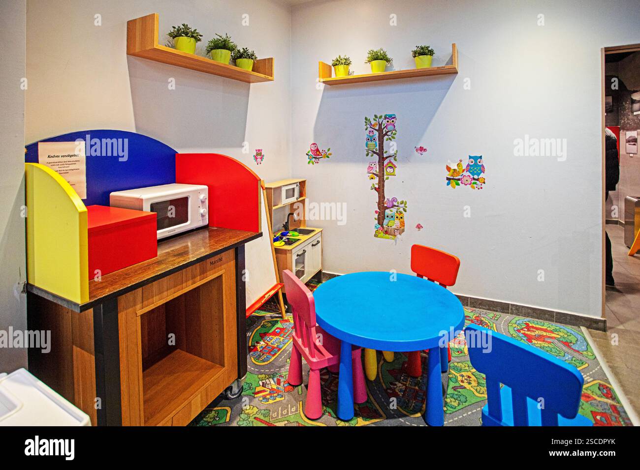children's play area at a gas station in a cafe Stock Photo - Alamy
