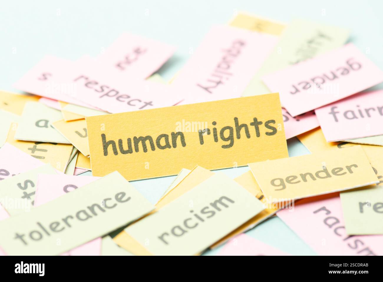 Human rights, equality, diversity, justice and hope concept, respect ...