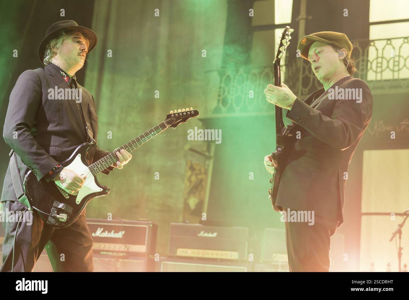 Pete Doherty and Carl Barat, singer of The Libertines live on European ...