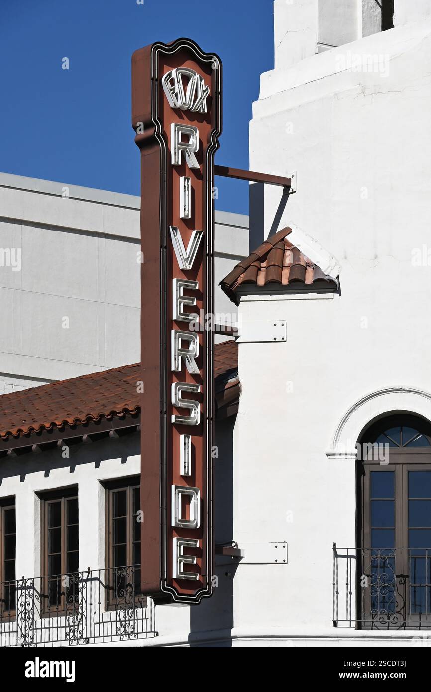 RIVERSIDE, CALIFORNIA - 2 FEB 2025: Vertical closeup of one of the ...