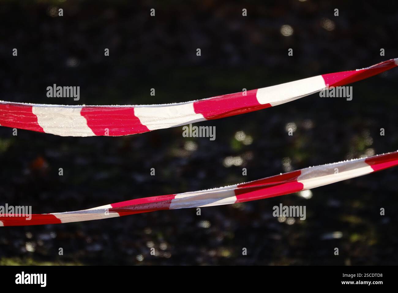 Barrier, danger zone, Germany, Europe Stock Photo - Alamy