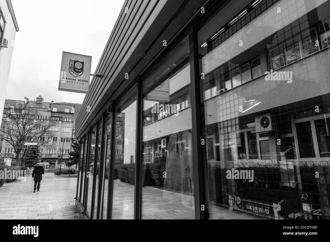 Football merchandise Black and White Stock Photos & Images - Alamy