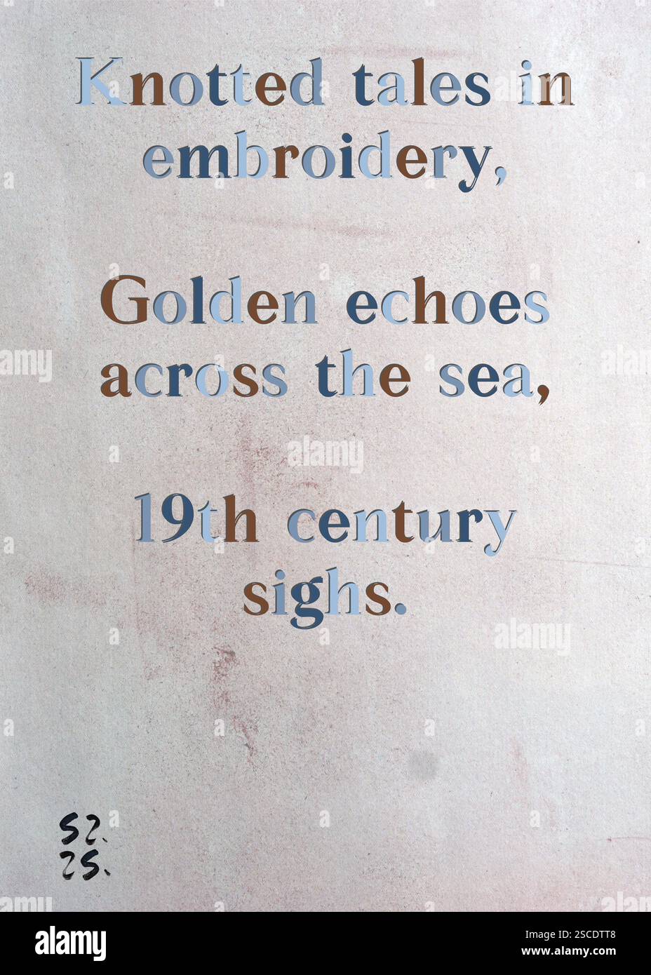 Knotted tales in embroidery, Golden echoes across the sea, 19th century ...