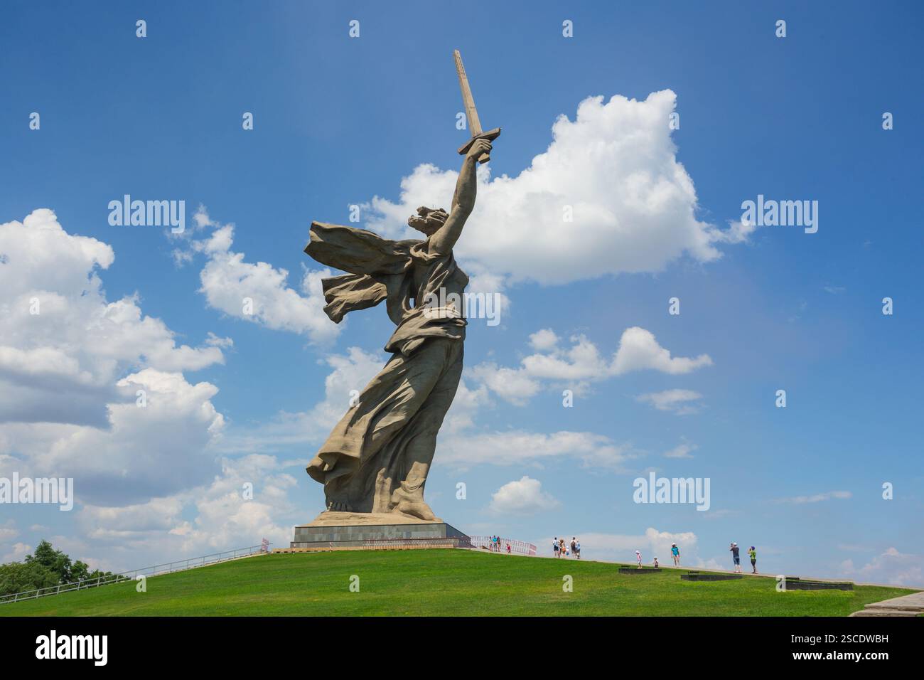 Volgograd, Russia - July 4, 2016: Motherland Calls is a statue in ...