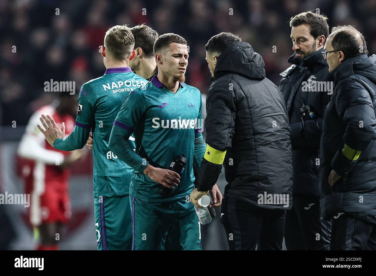 Antwerp, Belgium. 06th Feb, 2025. Anderlecht's Thorgan Hazard pictured during a soccer game ...