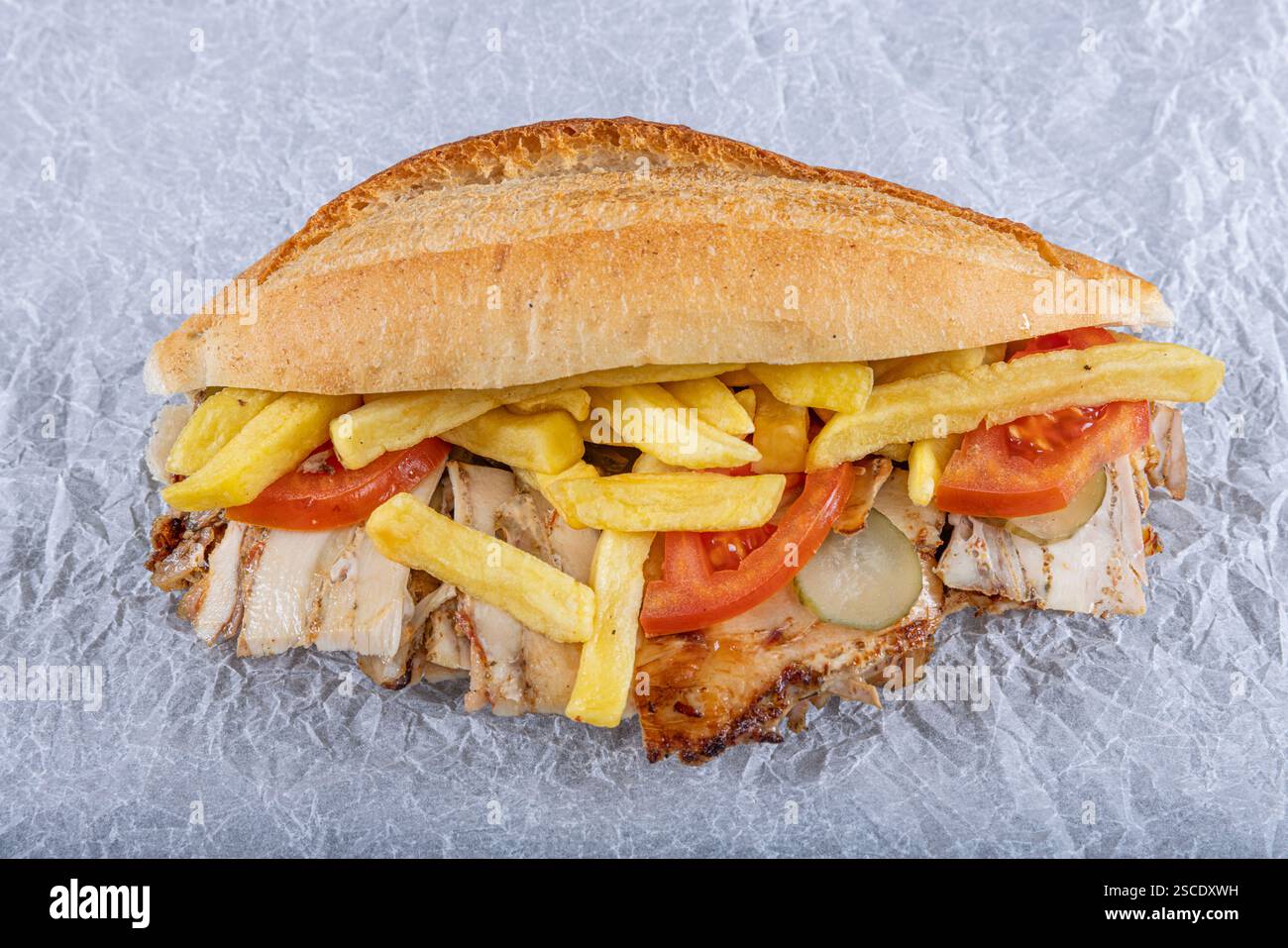 Donner kebap meat vegetables hi-res stock photography and images - Alamy