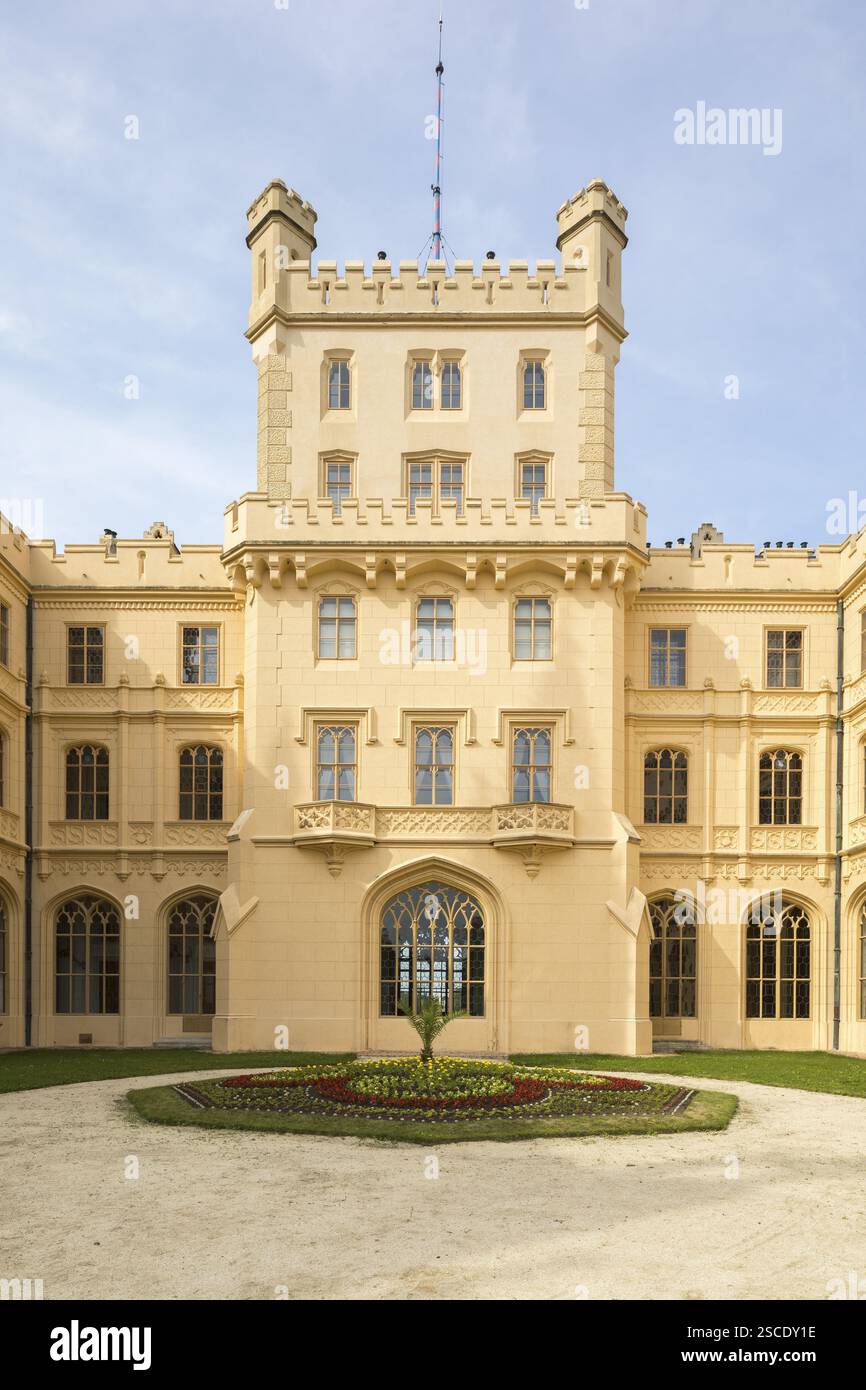 Lednice castle (lednice zamek) is built in the 13th century and is ...
