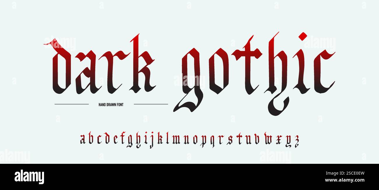 Gothic alphabet hi-res stock photography and images - Alamy