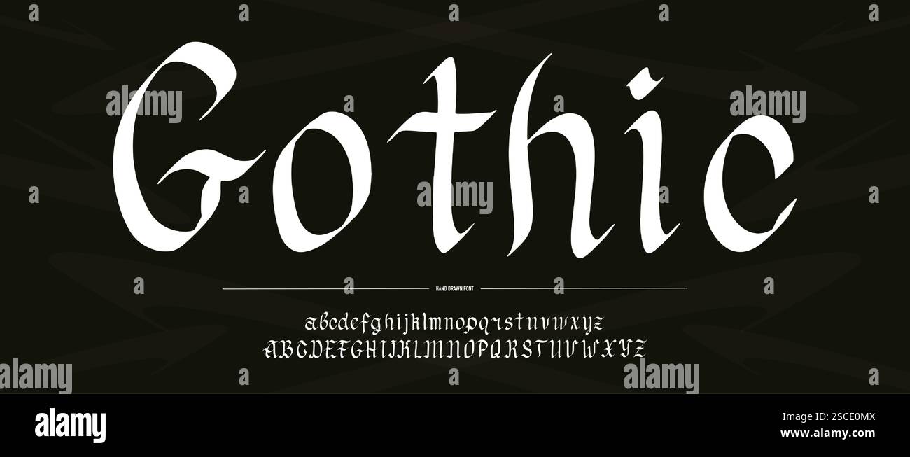 Gothic alphabet hi-res stock photography and images - Alamy