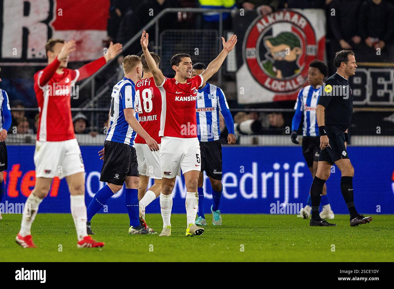 Alkmaar, Netherlands. 06th Feb, 2025. ALKMAAR - 06-02-2025, AFAS Stadium. Dutch cup Football ...
