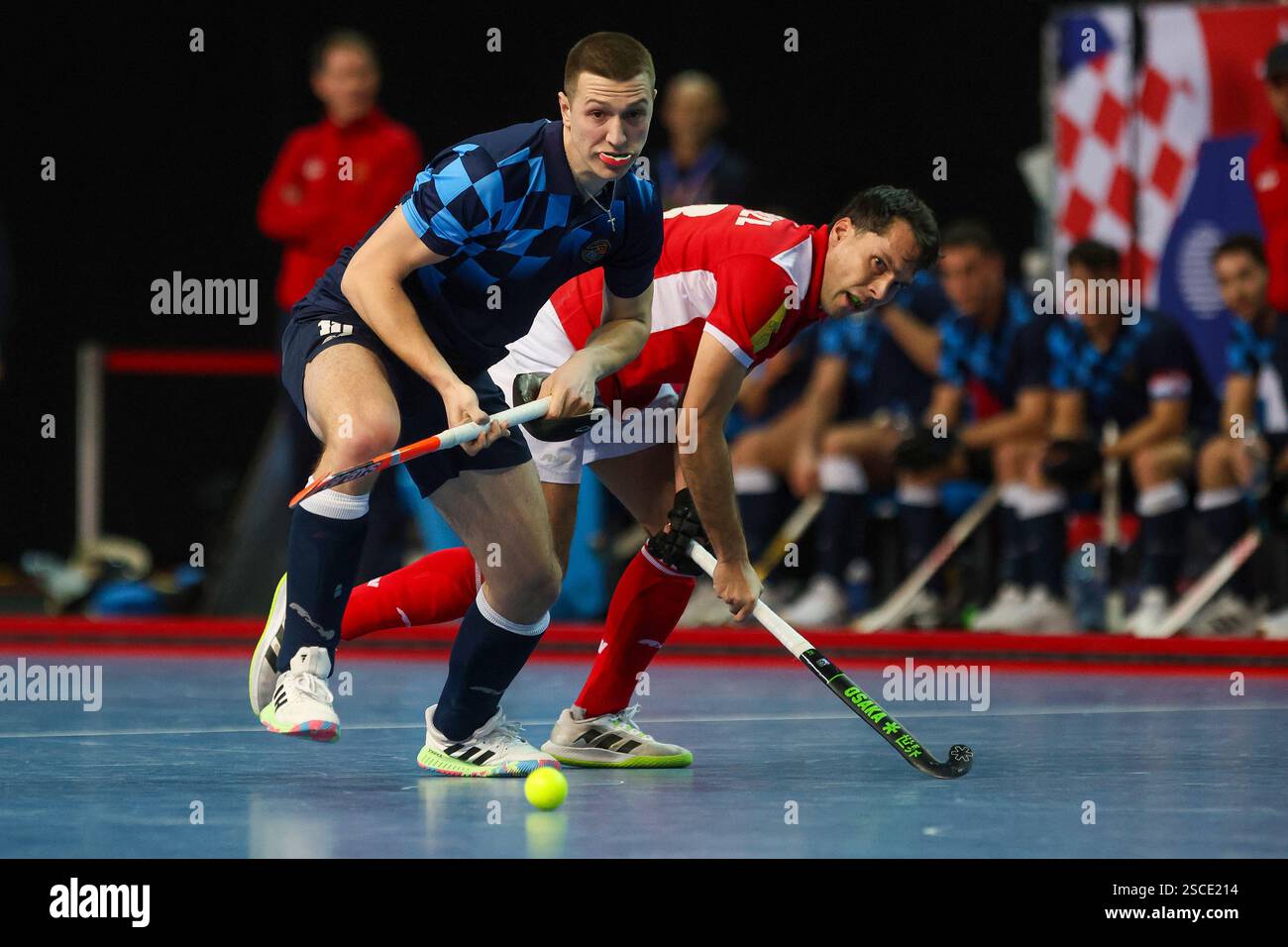 Pula, Hrvatska. 06th Feb, 2025. Ivan Soic of Croatia during the World ...