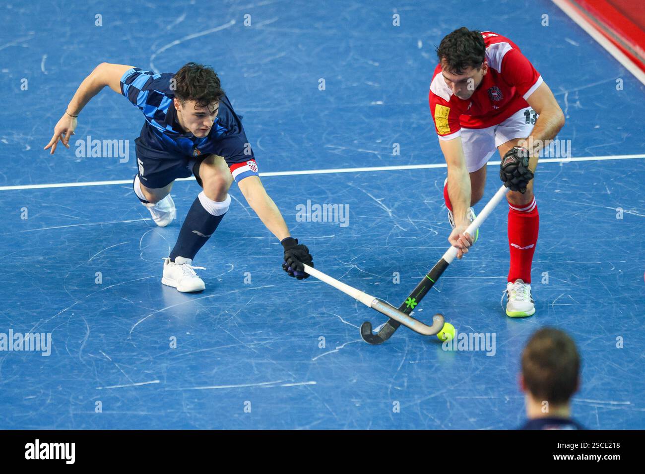 Pula, Hrvatska. 06th Feb, 2025. Mario Mucic of Croatia and Benjamin ...