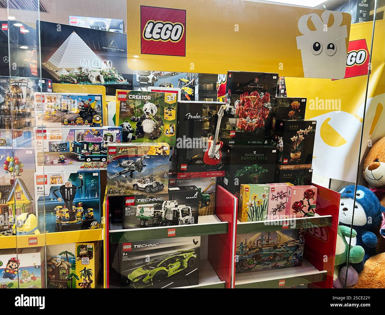 Kyiv, Ukraine - February 05, 2025: Colorful assortment of LEGO boxes ...