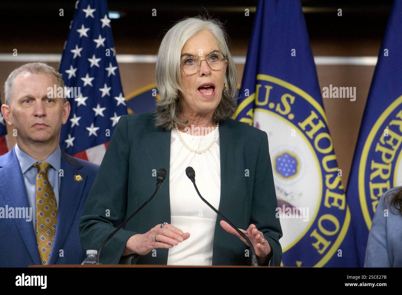 House Minority Whip Katherine Clark, D-Mass., joined by Rep. Sean ...