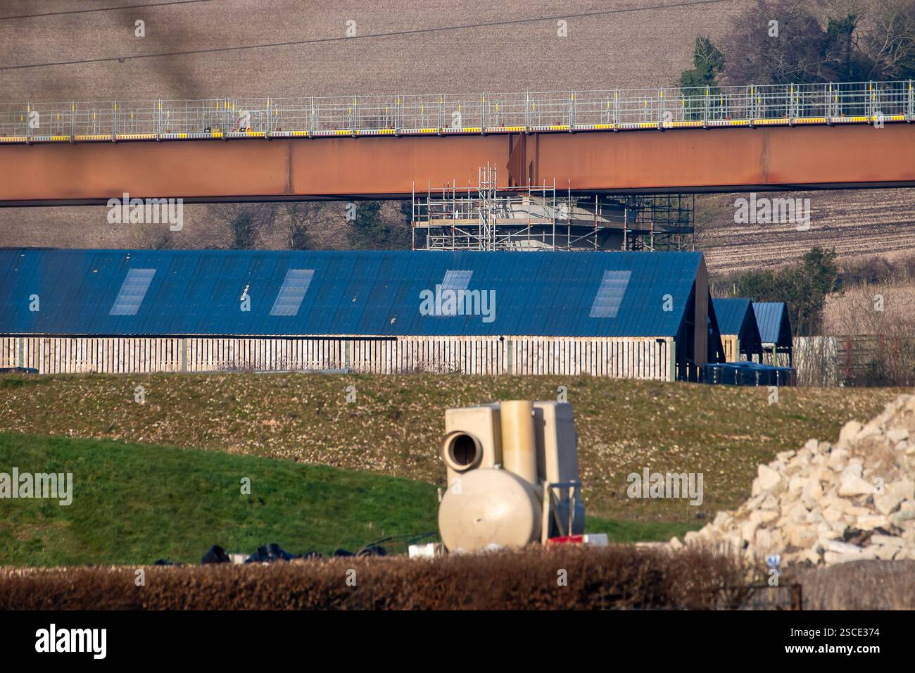 Wendover Dean, UK. 6th February, 2025. Located south of the town of ...