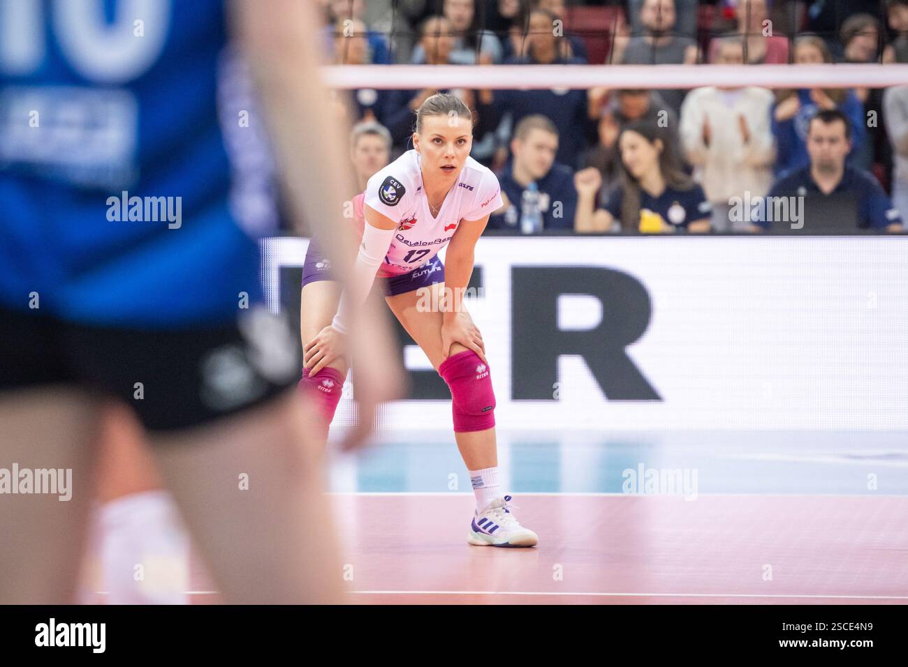 Aleksandra Szczyglowska (KS DevelopRes Rzeszow, #12) - konzentrierter Blick / GER, Allianz MTV ...