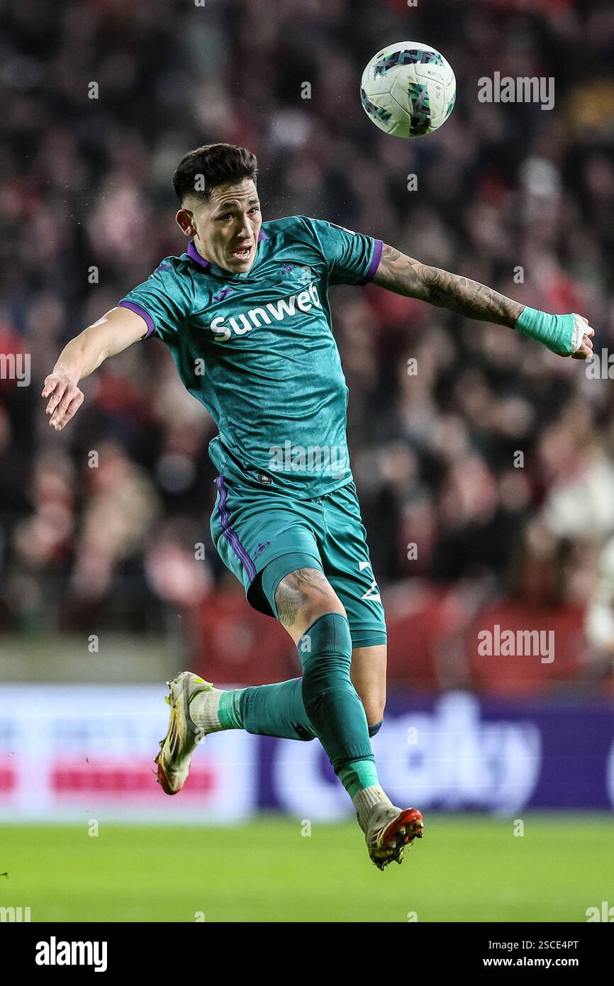 Antwerp, Belgium. 06th Feb, 2025. Anderlecht's Luis Vazquez pictured in action during a soccer ...