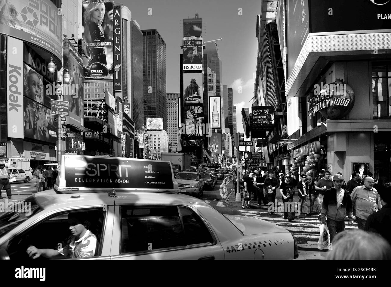 Rush hour in Times Square, New York City, USA, North America Stock ...