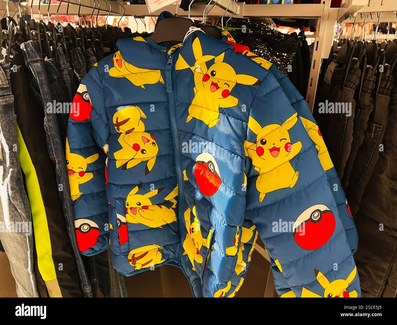 Kyiv, Ukraine - February 05, 2025: Children’s Pikachu cartoon themed ...