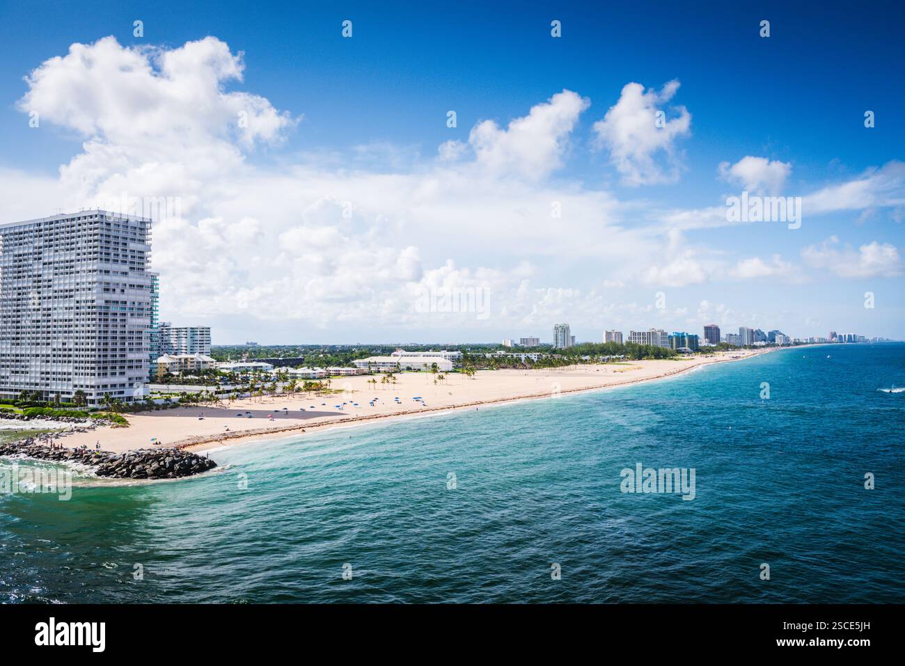 Fort Lauderdale Beach in Florida features white sand beach, clear blue ...